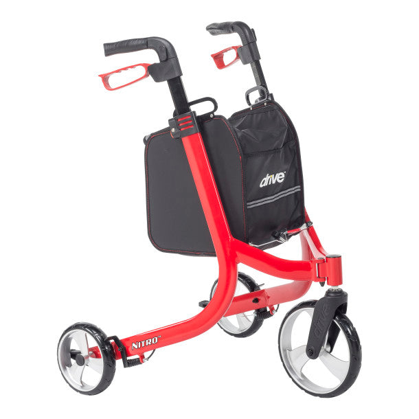 Drivemedical Nitro® 3-Wheel Rollator – jjhealthcareproducts