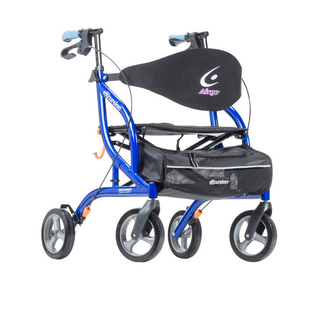 Drivemedical Airgo eXcursion XWD Lightweight Side-fold Rollator ...
